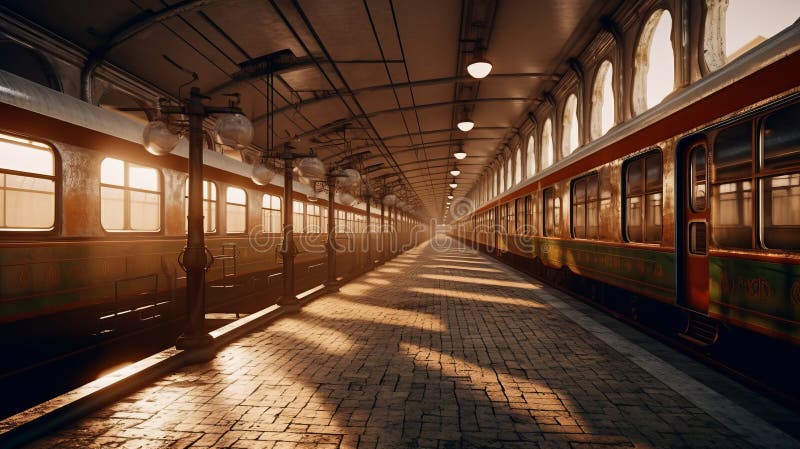 Urban Empty Road with Cityscape. Generative AI Stock Illustration ...