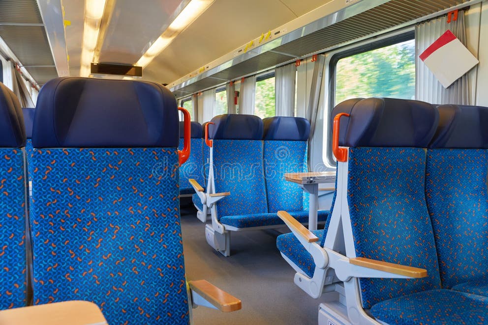 Passenger Train interior stock image. Image of commuter - 101390099