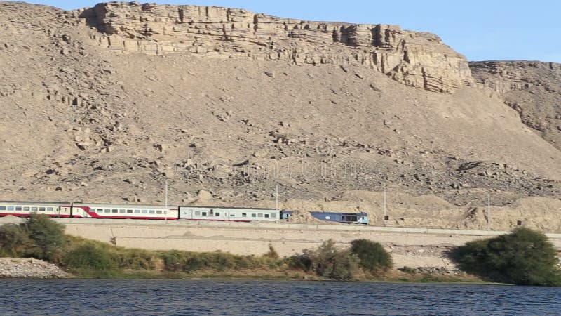 Passenger Train between Luxor and Aswan Stock Footage - Video of ...