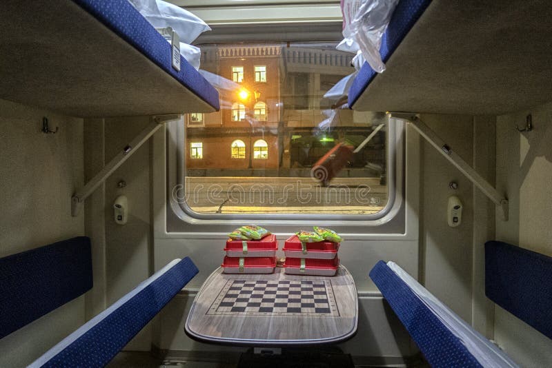 Passenger Train on the Railway. Railway Transport Stock Photo - Image ...