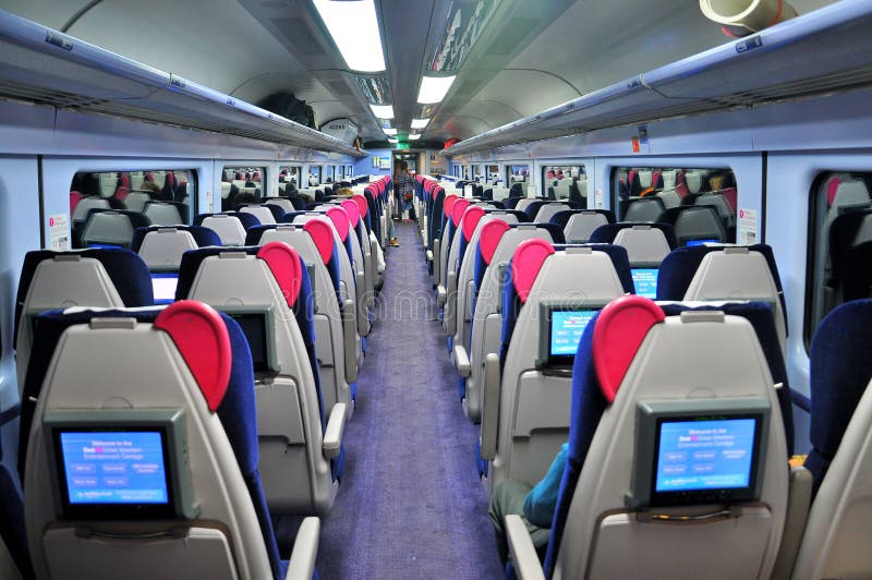 Passenger train in UK editorial image. Image of inside - 62902520