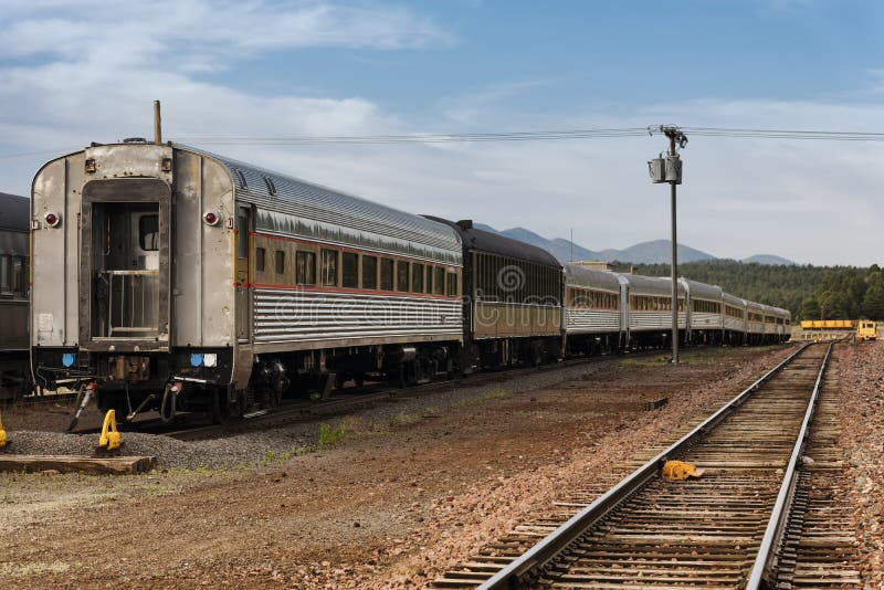 Passenger Train Wagon in Railway Station Stock Image - Image of ...