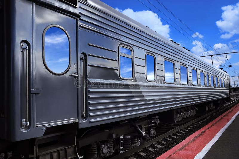 Passenger train wagon stock image. Image of commercial - 79039877