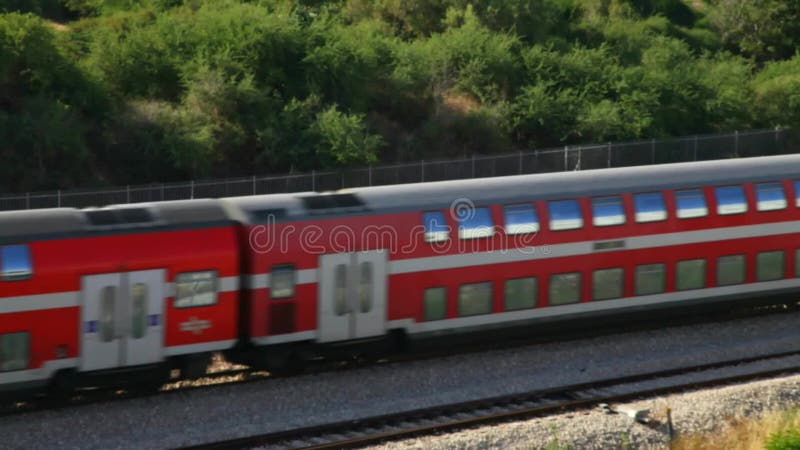 Movement of a Passenger Train at Night. Stock Footage - Video of light ...