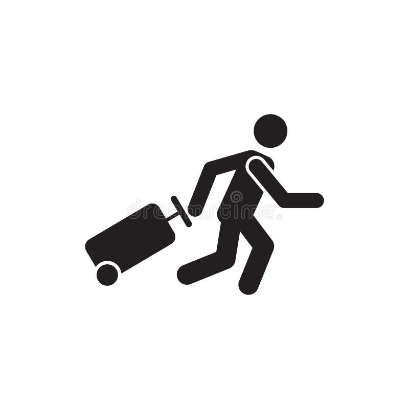 Passenger Vector Icon Logo Design Stock Vector - Illustration of speed ...