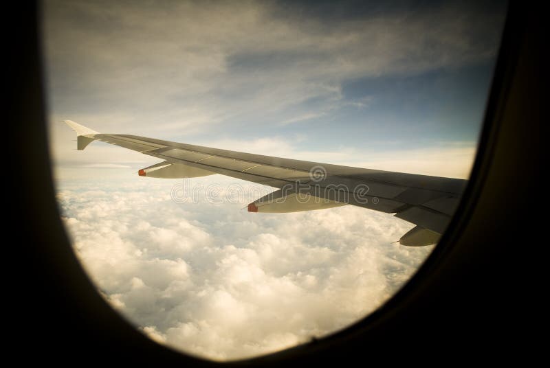 Passenger View stock photo. Image of flight, coach, airplanes - 14399662