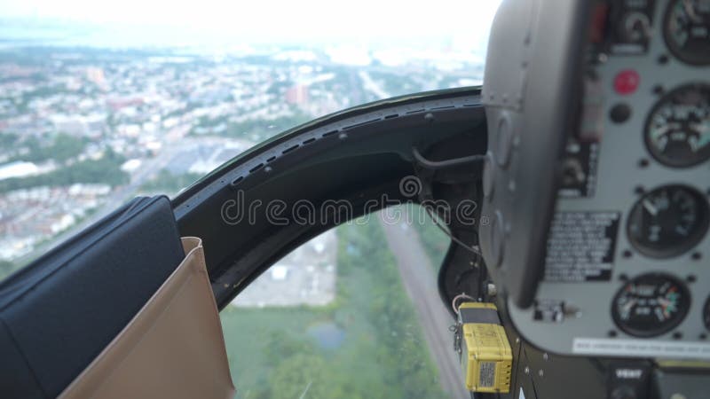 Passenger View, Feet Above the Ground in Helicopter. Stock Footage ...