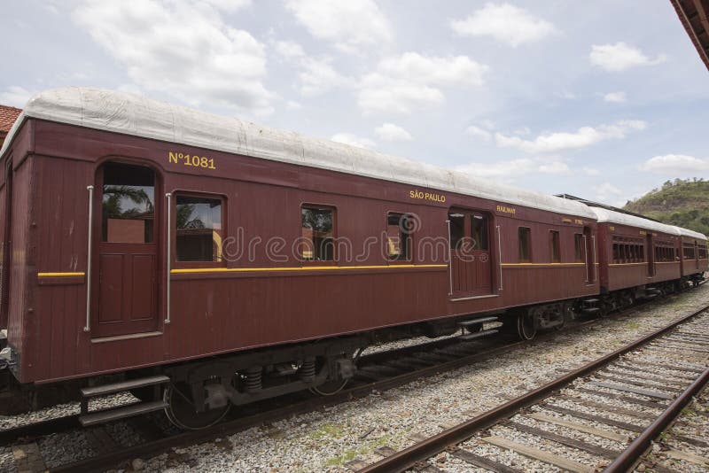 Passenger Wagon of Old Steam Train Editorial Stock Photo - Image of ...