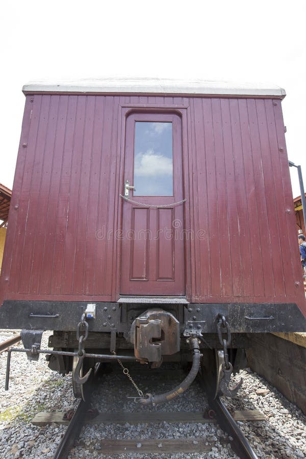 Passenger Wagon of Old Steam Train Stock Photo - Image of sleeper ...