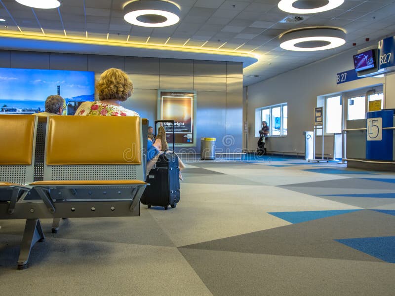 Passenger Waiting Area In Airport Terminal Editorial Photo Image Of