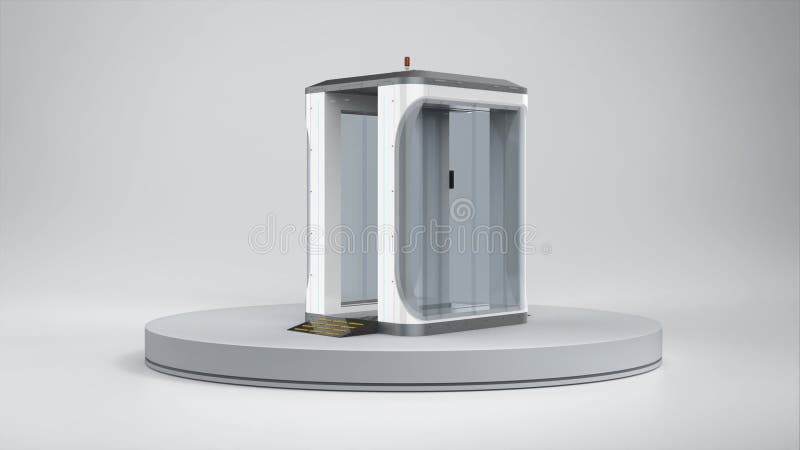 Passenger Walk through Scanner or Airport Security Gate Stock Video ...