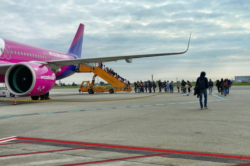 Passengers Boarding on Wizzair Low Cost Flight Company Editorial Stock ... Passengers Boarding on Wizzair Low Cost Flight Company Editorial Stock ...