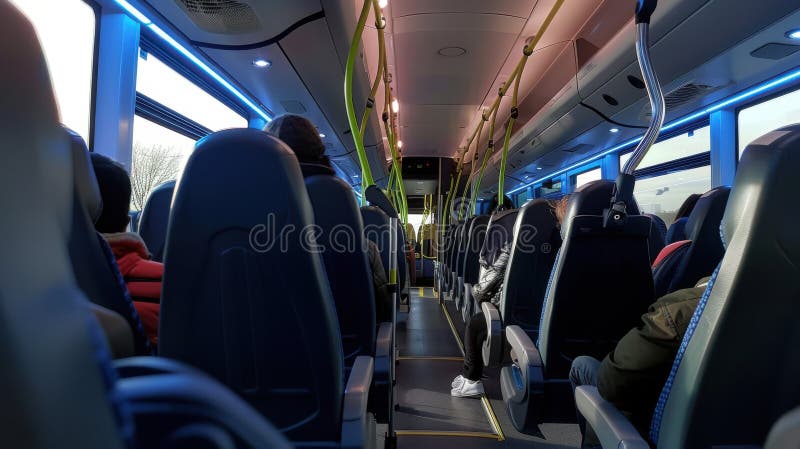Passengers in a Bus Inside stock photo. Image of ticket - 358782412
