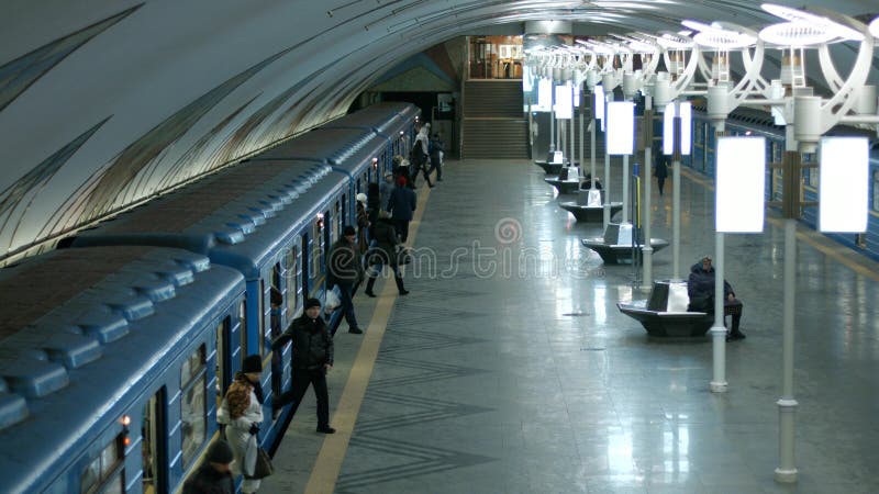 Passengers Get Off the Subway. Editorial Photo - Image of metropolitan ...