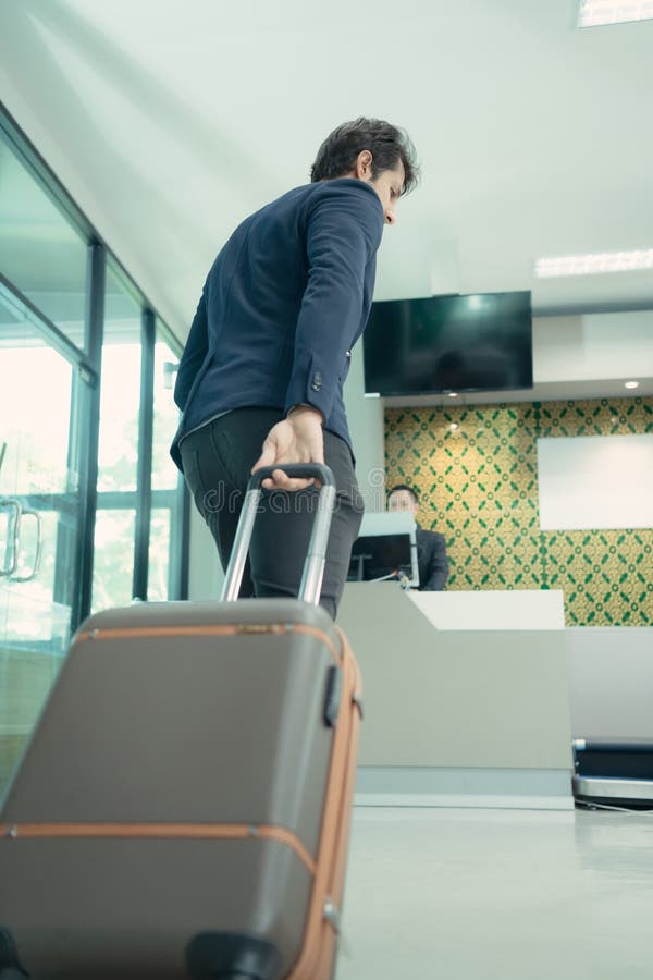 Passengers Have To Rush To Check in. because it is almost Time for the ...