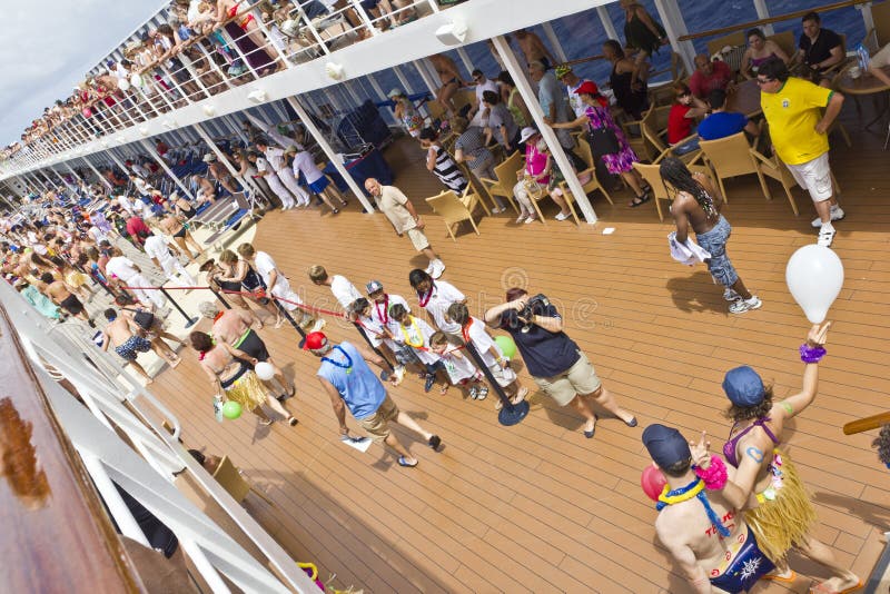 Passengers Joining Crossing Equator Celebration Editorial Stock Image ...