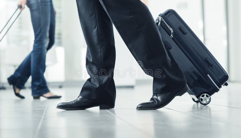 Passengers Moving with Luggage Stock Photo - Image of traveler, manager ...