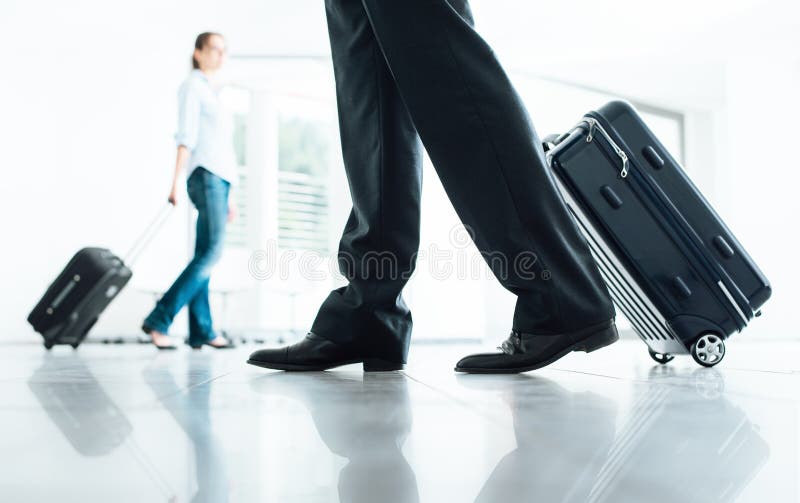 Passengers Moving with Luggage Stock Image - Image of tourist ...