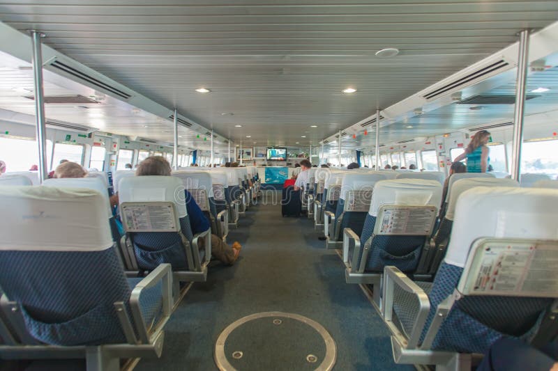 Passengers on the Passenger Deck on Board Editorial Stock Photo - Image ...