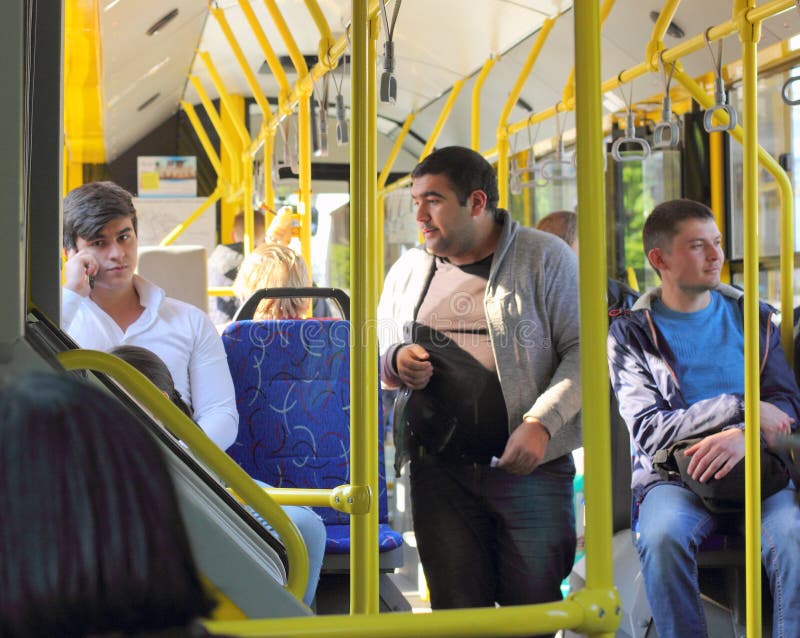 The Passengers of Public Transport Editorial Photography - Image of ...