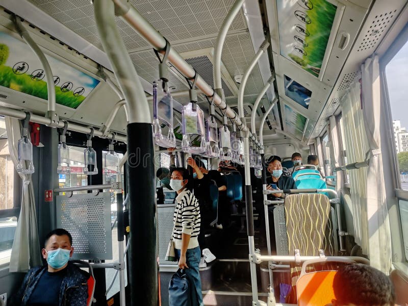 Passengers in the bus editorial photo. Image of travel - 274638991
