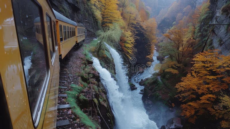 Passengers on the Train Can Catch Glimpses of Hidden Waterfalls and ...