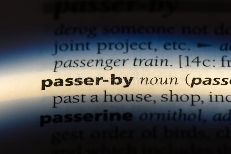 Passer by stock photo. Image of concept, dictionary - 126549704