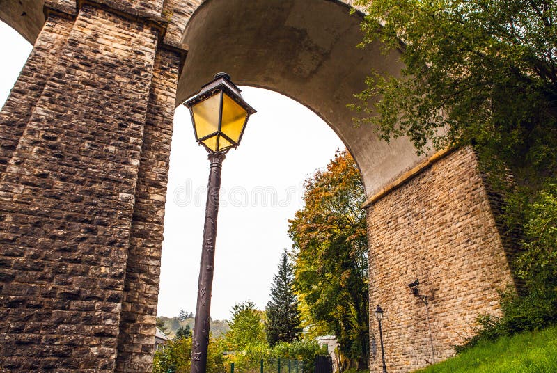 Passerelle Bridge or Luxembourg Viaduct Stock Image - Image of ...
