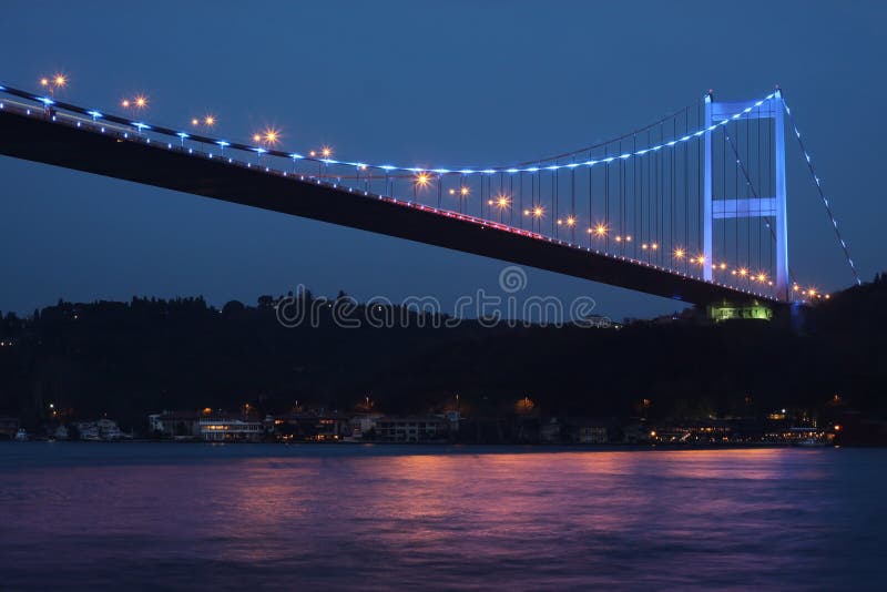 Fatih Sultan Mehmet Bridge photo stock. Image du paysage - 30759394