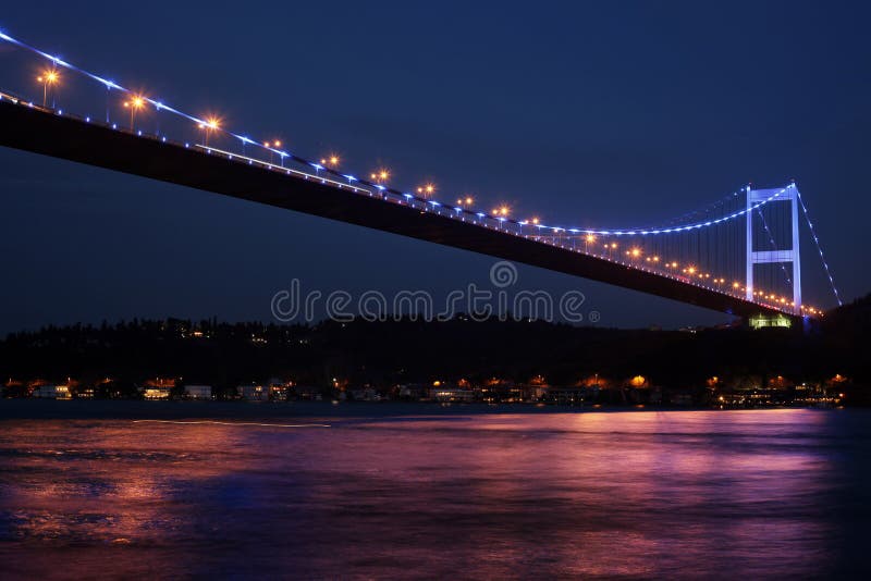 Fatih Sultan Mehmet Bridge photo stock. Image du paysage - 30759394