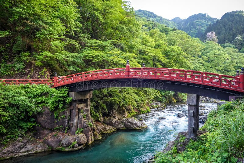 Passerelle De Shinkyo, Nikko, Japon Image stock - Image du destination ...