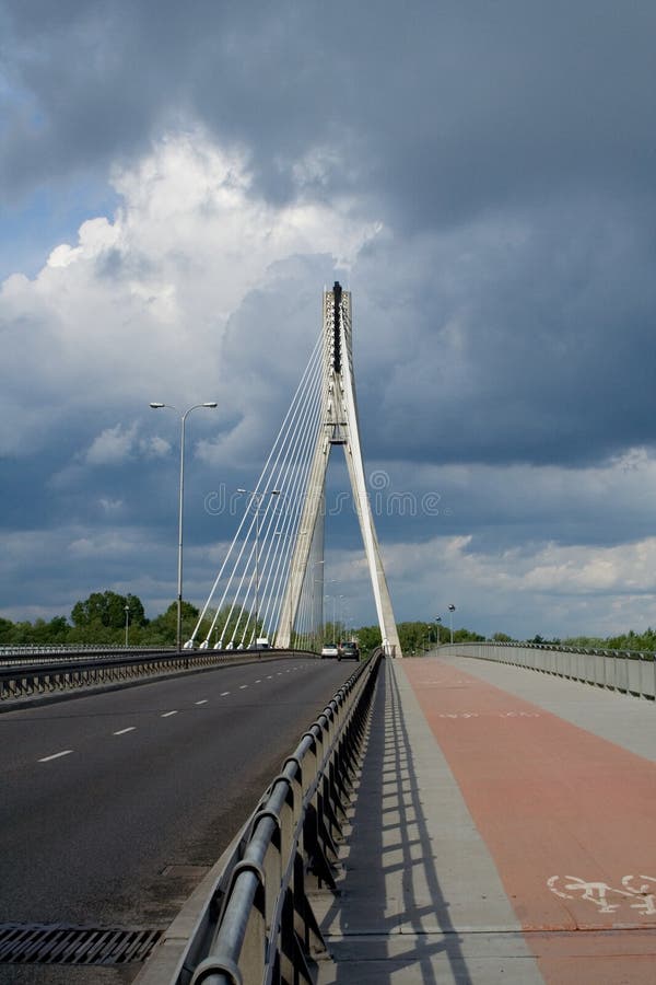 Passerelle Pologne Capitale Varsovie Photo stock - Image du capitale ...