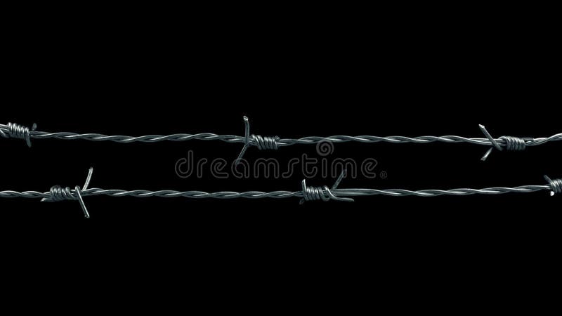 Passing Barbed Wire Side View Stock Footage - Video of incarceration ...