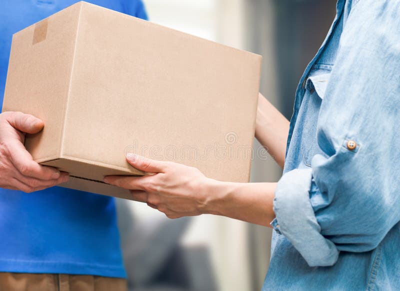 Passing the Box from Hand To Hand Stock Image - Image of benefit ...