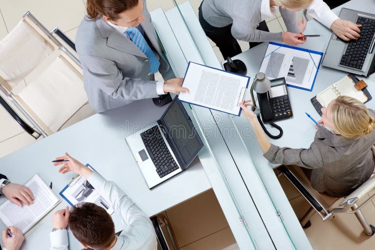 Passing document stock photo. Image of businesspeople - 13663734