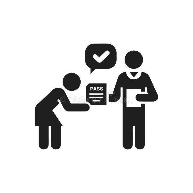 Passing Exam Icon stock vector. Illustration of vector - 361856511