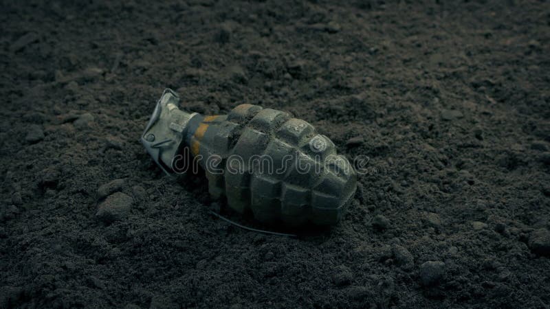 Grenade on the Ground Moving Shot Stock Video - Video of allies, outside: 223404991