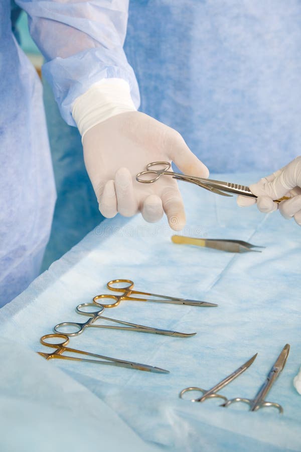 Surgeons and Surgical Tools Stock Photo - Image of instrument, medicine ...