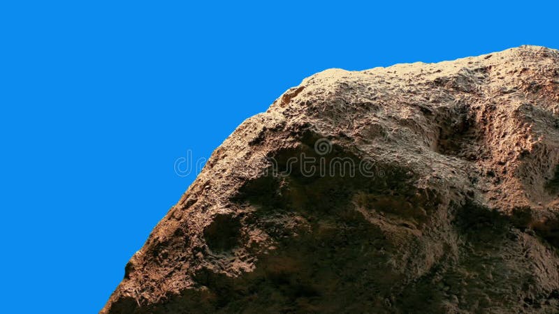 Passing Rock FX Element Isolated on Bluescreen Stock Footage - Video of ...