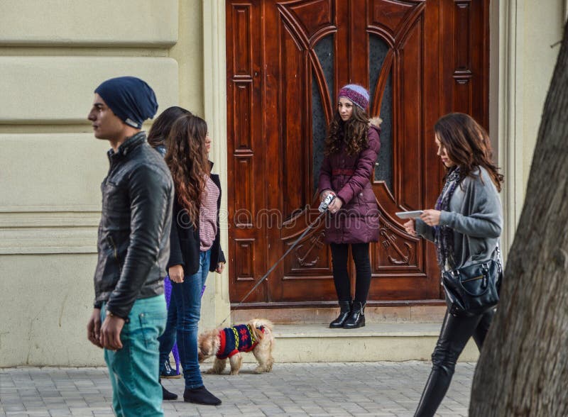 Passing people editorial photo. Image of street, passing - 48157956