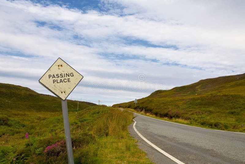 Passing place stock photo. Image of islands, scenery - 77012902