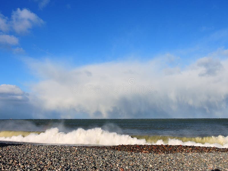 Passing storm stock photo. Image of coast, patagonia - 59552364