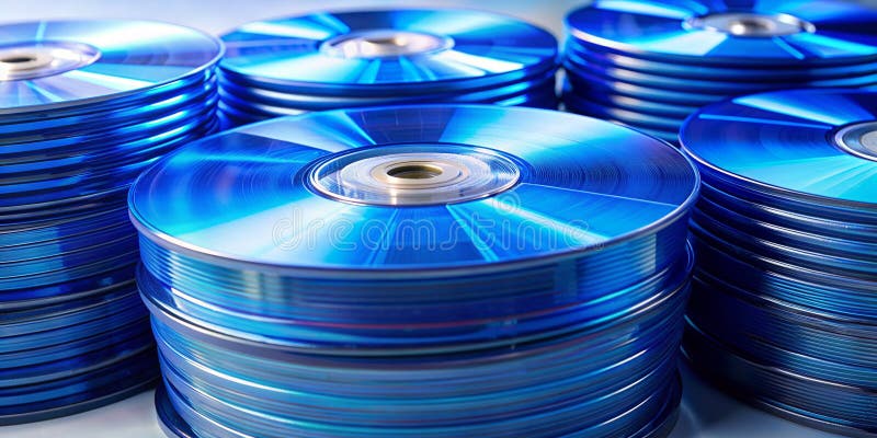 Passion for Cinema a Stack of Movie Collection in Blue Ray Disc Format ...