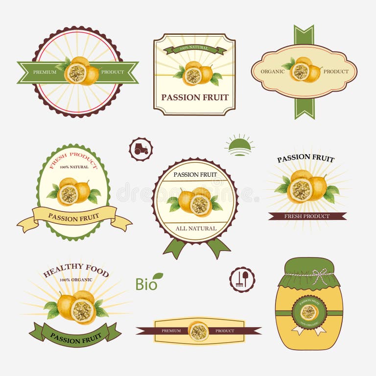 Passion Juice Label Stock Illustrations – 366 Passion Juice Label Stock ...