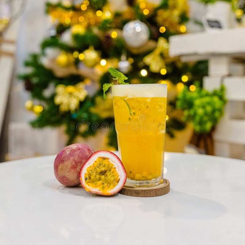 Passion Fruit Tea stock image. Image of dessert, cuisine - 228486263