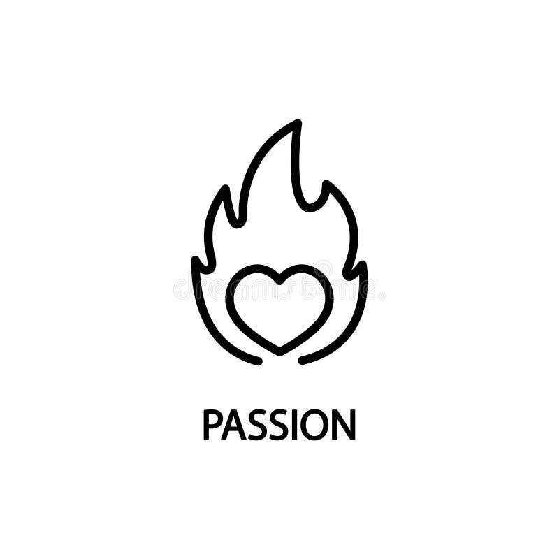 Passion Icon. Monochrome Simple Icon for Templates, Web Design and ...