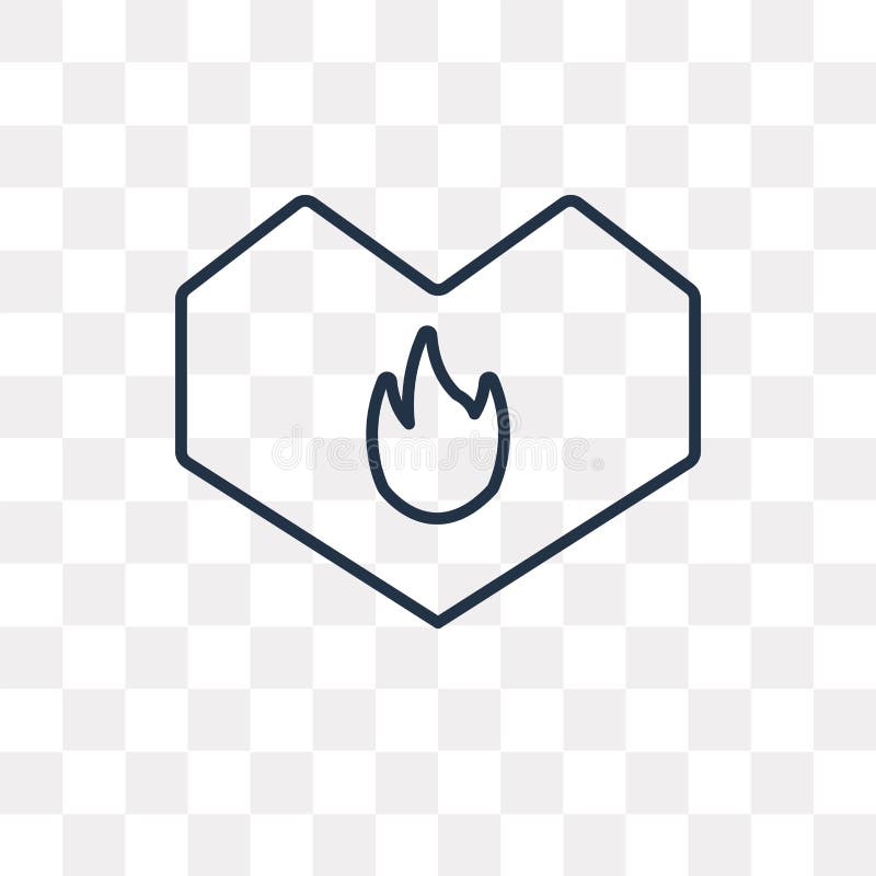 Linear Passion Icon From Ethics Outline Collection. Thin Line Passion ...