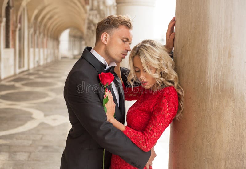 Passionate couple stock image. Image of couple, dress - 58455379
