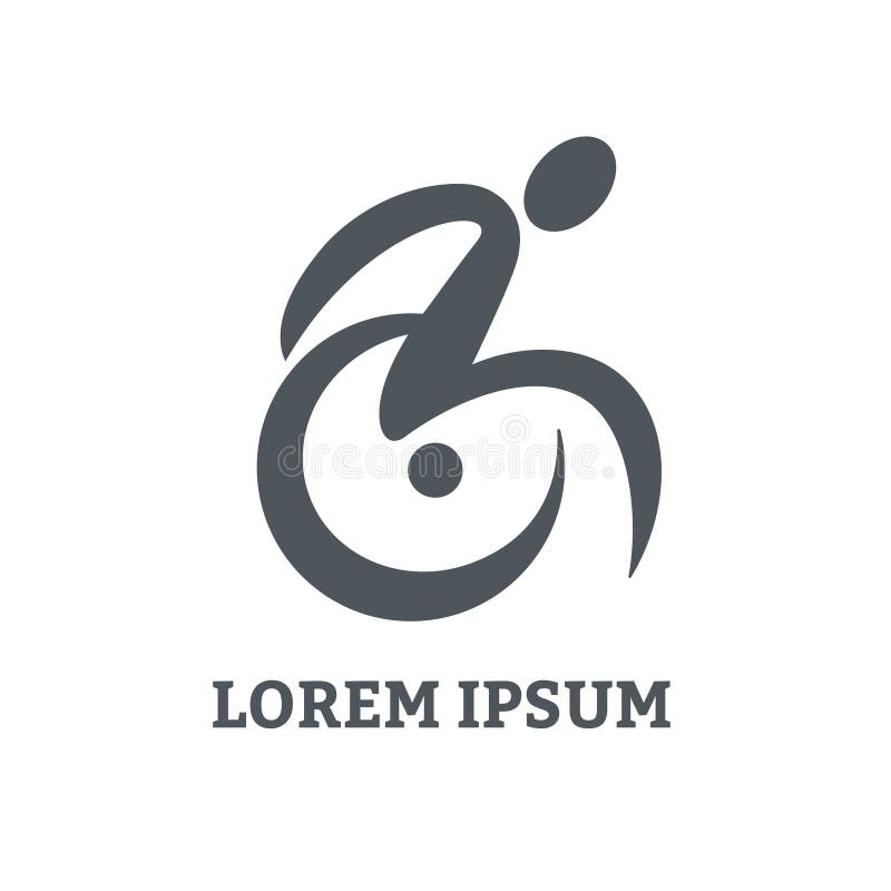 Passionate Disability People Support Logo. Wheel Chair Logo ...