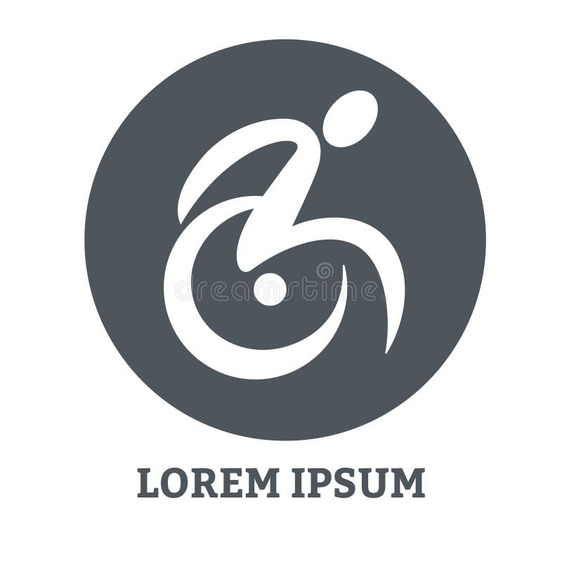 Passionate Disability People Support Logo. Wheel Chair Logo ...